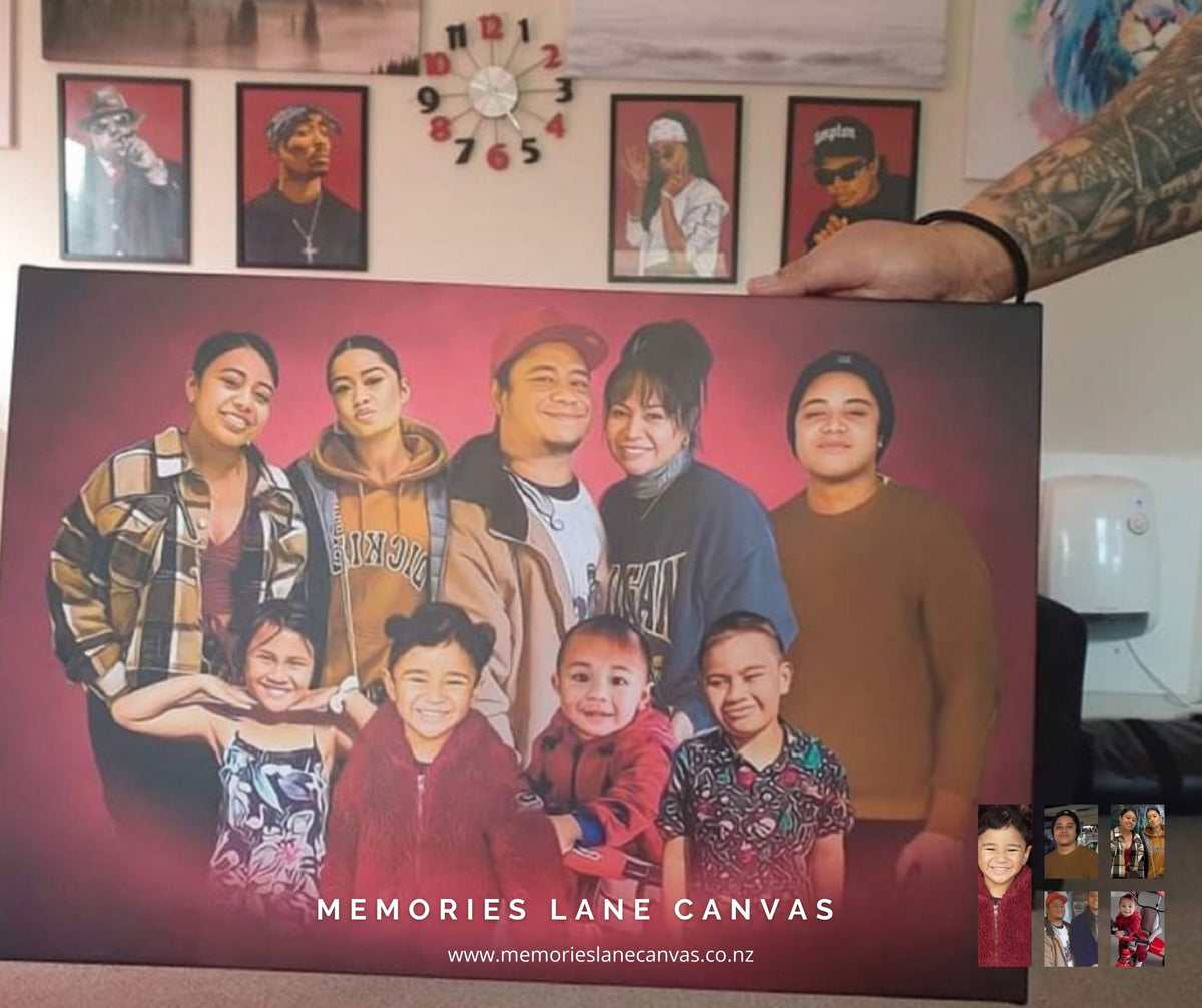 Digital Portrait Canvas (11-20 People) – Memories Lane Canvas