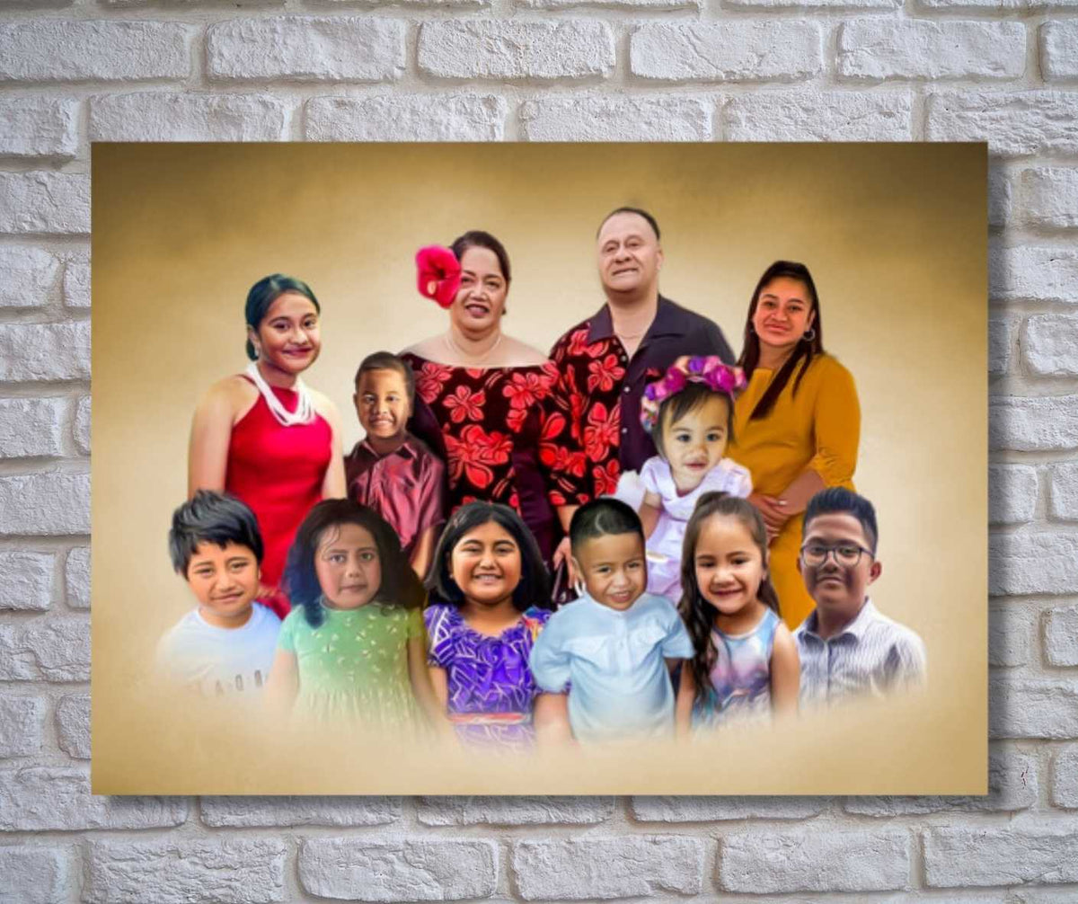 Digital Portrait Canvas (11-20 People) – Memories Lane Canvas